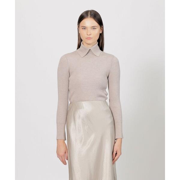 参考価格：31，900円発売時期：2024年10月コンディション：A（使用感なし）数回使用した程度で使用感が感じられないアイテム参考商品名：【EPOCA STORIA】 シャツカラー ワイドリブニット  《WEB＆EPOCA THE SHO...