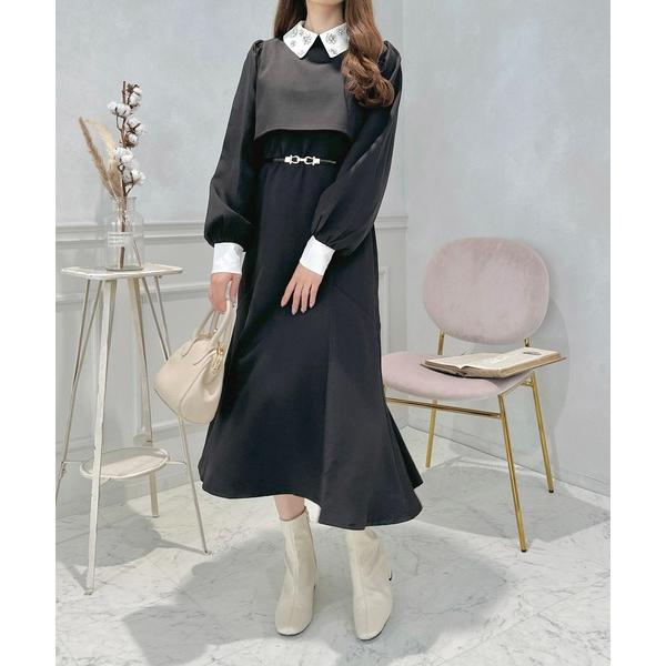 『タイムセール実施中』参考価格：4，995円発売時期：2023年09月コンディション：D（傷・汚れあり）傷や汚れがあるが使用には問題ないアイテム全体的：色あせ全体的：汚れ後身頃：ひきつれ参考商品名：アソートビジューカラーワンピース【ZOZO...