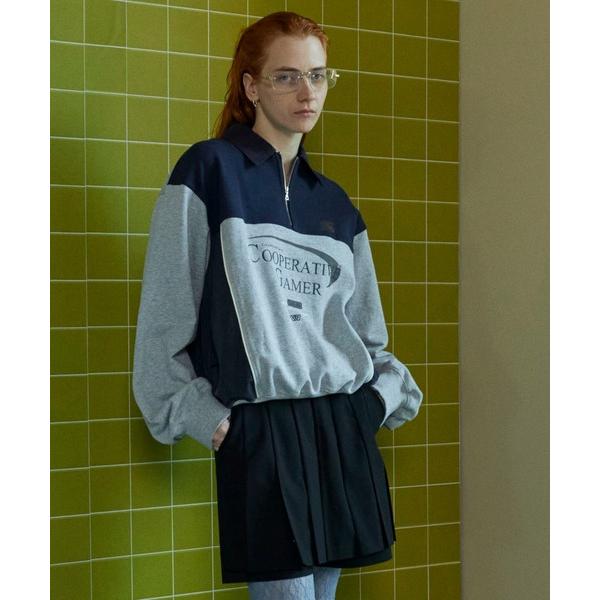 参考価格：17，930円発売時期：2024年09月コンディション：B（目立つ使用感なし）使用感が少ない、または気にならないアイテム全体的：毛玉参考商品名：Company Print Half Zip Sweatshirt/カンパニーハーフジ...