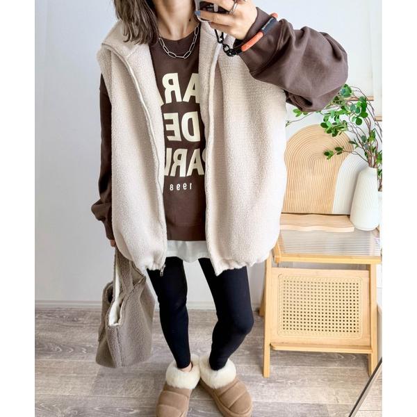 『タイムセール実施中』参考価格：6，480円発売時期：2025年11月コンディション：A（使用感なし）数回使用した程度で使用感が感じられないアイテム参考商品名：【ema.217 select】ダブルジップボアベスト参考品番：cuotaw25...