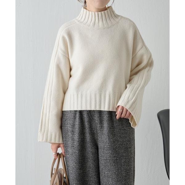 『セール実施中』参考価格：9，900円発売時期：2023年12月コンディション：D（傷・汚れあり）傷や汚れがあるが使用には問題ないアイテム全体的：汚れ、毛玉参考商品名：ラムライクショート丈ハイネックニット参考品番：CLZ1032605A00...