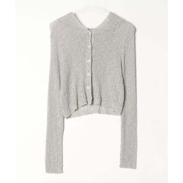 参考価格：4，899円発売時期：2025年06月コンディション：D（傷・汚れあり）傷や汚れがあるが使用には問題ないアイテムブランドタグ：欠損参考商品名：テープヤーン透かし編みクロップドフードニットカーディガン参考品番：P0000ILTZOZ...