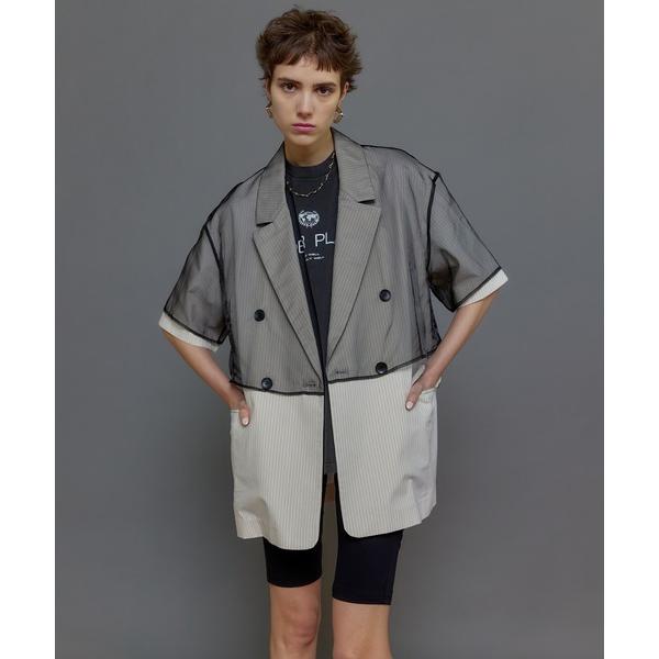 参考価格：26，400円発売時期：2024年04月コンディション：A（使用感なし）数回使用した程度で使用感が感じられないアイテム参考商品名：See-through Layered Half Sleeve Jacket/シースルーレイヤードハ...