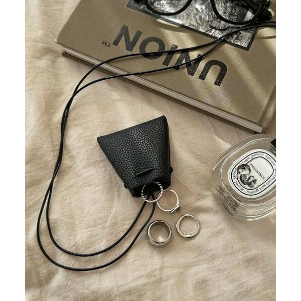 ZOZO問い合わせ番号:103664514ショップ:DISCOAT，ディスコートブランド:DISCOAT，ディスコート商品名:【Enlude】フェイクレザーミニ巾着ネックレスカテゴリ:アクセサリー>リングブランド品番:DCE20611...