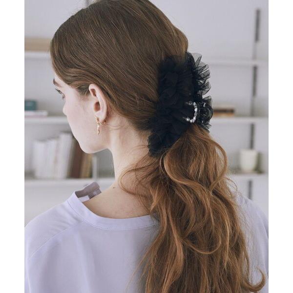 ZOZO問い合わせ番号:103664655ショップ:Maison de FLEUR，メゾン ド フルールブランド:Maison de FLEUR，メゾンドフルール商品名:チュールビジューバンスクリップカテゴリ:ヘアアクセサリー>バレッ...