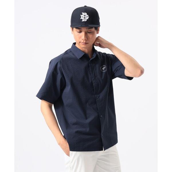 ZOZO問い合わせ番号:103664842ショップ:BEAMS GOLF，ビームスゴルフブランド:BEAMS GOLF，ビームスゴルフ商品名:ORANGE LABEL / クールマックス（R）サッカー　スターロゴシャツ（吸水速乾）カテゴリ:...