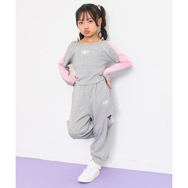 ZOZO問い合わせ番号:103665209ショップ:ANAP，アナップブランド:ANAP kids，アナップキッズ商品名:オフショル トップス ×サイドスリット パンツ スウェット SETカテゴリ:トップス>アンサンブルブランド品番:...