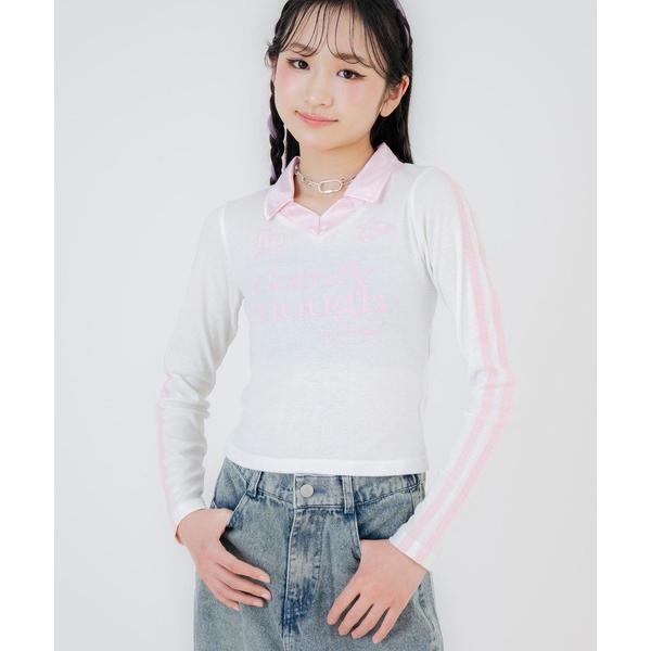 『タイムセール実施中』ZOZO問い合わせ番号:103665216ショップ:ANAP，アナップブランド:ANAP GiRL，アナップガール商品名:レースラインエリ付ゲームシャツカテゴリ:トップス>シャツ/ブラウスブランド品番:913-7...