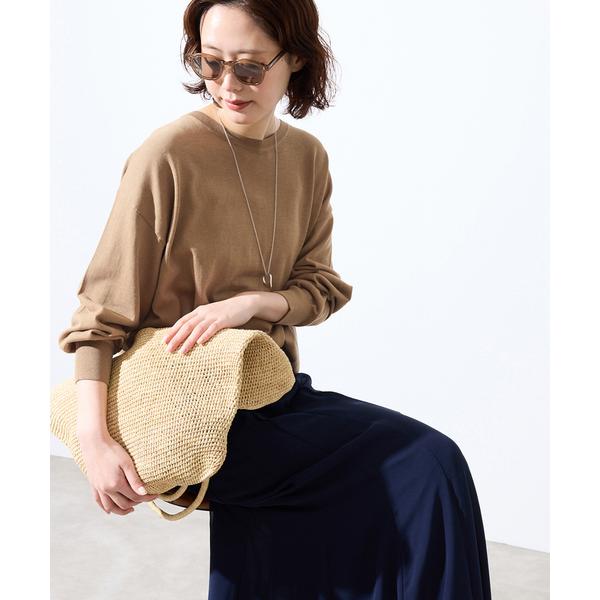 ZOZO問い合わせ番号:103665354ショップ:IENA，イエナブランド:SLOBE IENA，スローブイエナ商品名:《シリーズあり》コットンキュプラプルオーバーカテゴリ:トップス>ニット/セーターブランド品番:260809122...