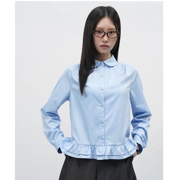 『タイムセール実施中』ZOZO問い合わせ番号:103665442ショップ:GENERAL IDEA，ジェネラルアイディアブランド:GENERAL IDEA，ジェネラルアイデア商品名:【GENERAL IDEA】丸襟フリルブラウス / Rou...