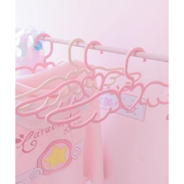 ZOZO問い合わせ番号:103665519ショップ:Teem Store，チームストアブランド:pyornim，ピョルニム商品名:【26年春夏新作】【10本セット】エンジェルモチーフ ハンガーセットカテゴリ:インテリア>収納グッズブラ...