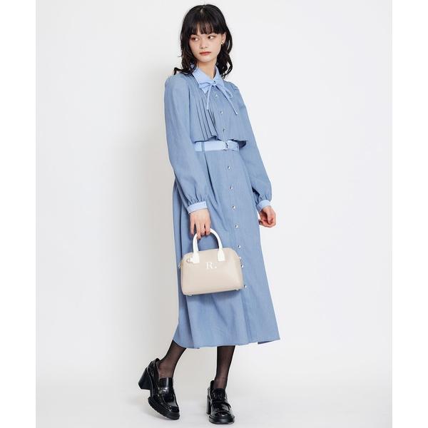 ZOZO問い合わせ番号:103665569ショップ:REDYAZEL，レディアゼルブランド:REDYAZEL，レディアゼル商品名:フロントプリーツリボンタイフレアロングワンピースカテゴリ:ワンピース/ドレス>ワンピースブランド品番:2...