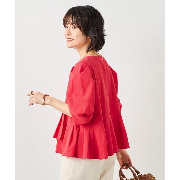 『タイムセール実施中』ZOZO問い合わせ番号:103666096ショップ:NOLLEY'S，ノーリーズブランド:NOLLEY'S，ノーリーズ商品名:ウォッシャブルサラドラトリコットペプラムブラウスカテゴリ:トップス>シャツ/ブラウスブ...
