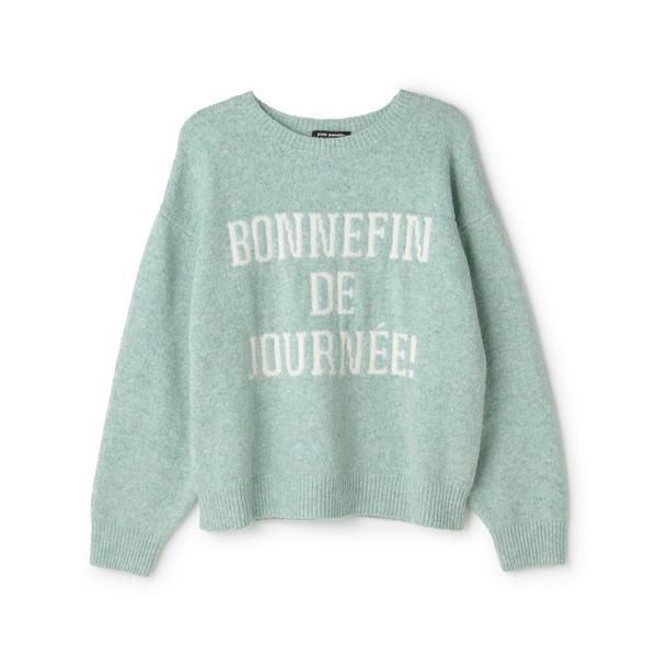 ZOZO問い合わせ番号:103666141ショップ:NARUMIYA ONLINE，ナルミヤ オンラインブランド:pom ponette junior，ポンポネットジュニア商品名:ロゴジャカードニットプルオーバーカテゴリ:トップス>ニ...