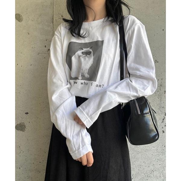 『タイムセール実施中』ZOZO問い合わせ番号:103666345ショップ:merrylatte，メリーラテブランド:etta，エタ商品名:子猫プリントデザインロンT／長袖Tシャツカテゴリ:トップス>Tシャツ/カットソーブランド品番:e...
