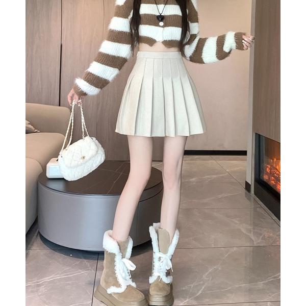 ZOZO問い合わせ番号:103666439ショップ:SBG，エスビージーブランド:LAYERED(SBG)，レイヤード商品名:LAYERED ウールライク  プリーツ ミニスカート インパン付きカテゴリ:スカート>スカートブランド品番...