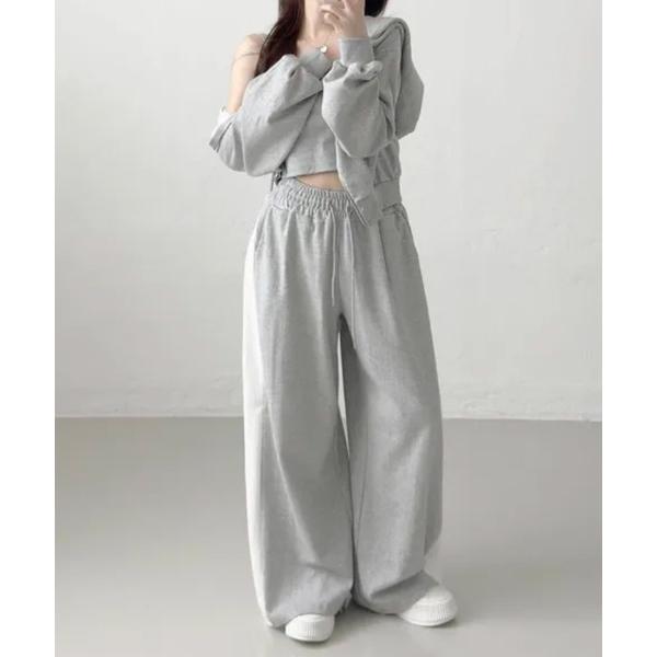 『タイムセール実施中』ZOZO問い合わせ番号:103666549ショップ:me Jane，ミージェーンブランド:VIVID LADY，ビビッドレディー商品名:ダブルジップパーカー×キャミ×ワイドパンツ スウェット3点セットカテゴリ:ジャケッ...