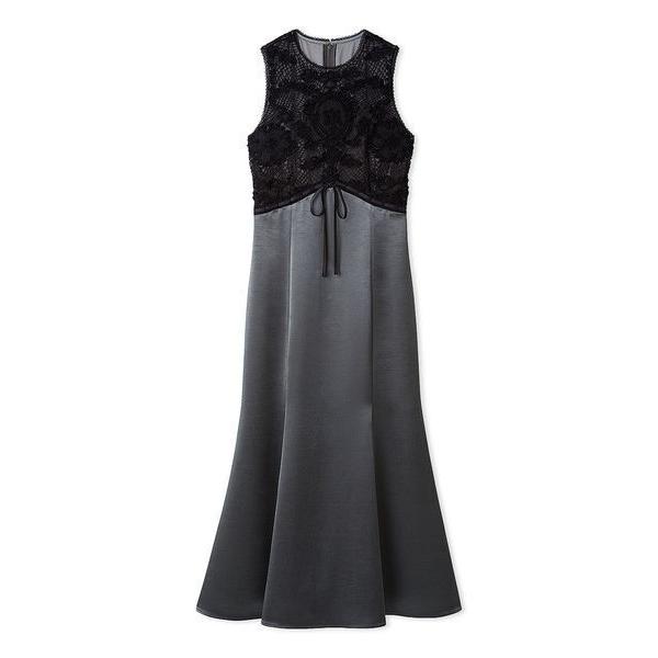 ZOZO問い合わせ番号:103666558ショップ:LILY BROWN，リリー ブラウンブランド:LILY BROWN，リリーブラウン商品名:エンブロイダリーヴィンテージサテンドレスカテゴリ:ワンピース/ドレス>ドレスブランド品番:...