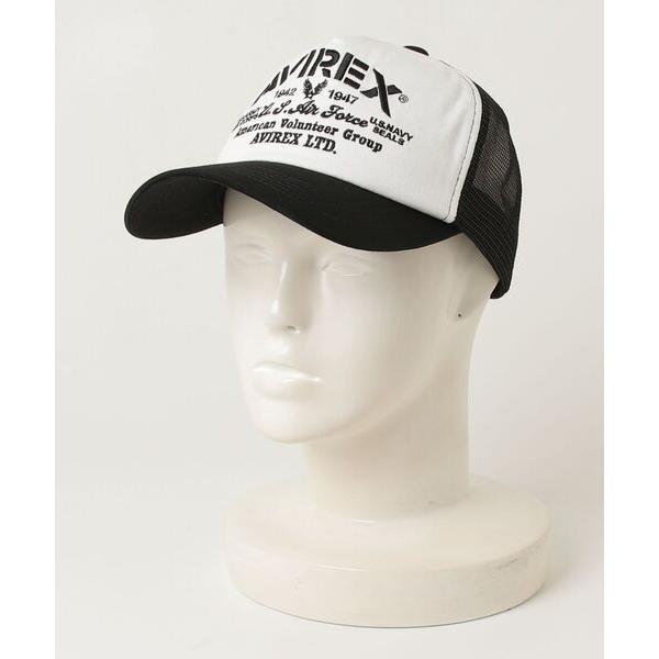 ZOZO問い合わせ番号:103667021ショップ:MASSIVE STORE，マッシブストアブランド:MASSIVE STORE，マッシブストア商品名:【AVIREX/アヴィレックス】Multi Logo Mesh Cap ロゴキャップカ...