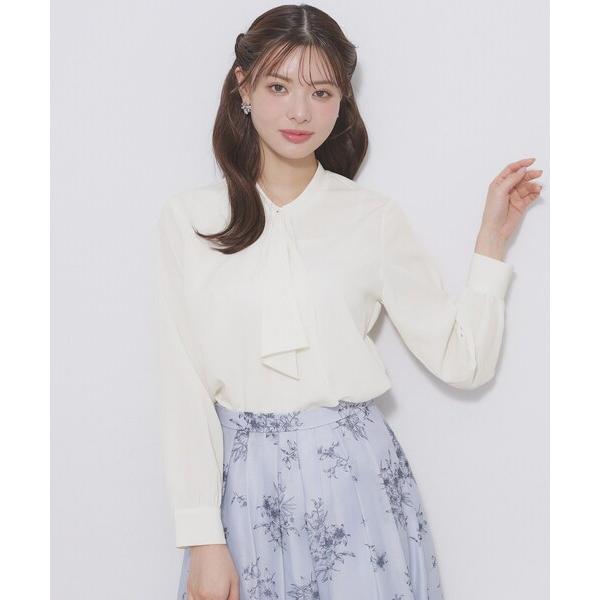 ZOZO問い合わせ番号:103667562ショップ:index，インデックスブランド:index，インデックス商品名:アシンメトリーボウタイブラウス【洗濯機OK/イージーアイロン/防シワ】《XS〜LL》カテゴリ:トップス>シャツ/ブラ...