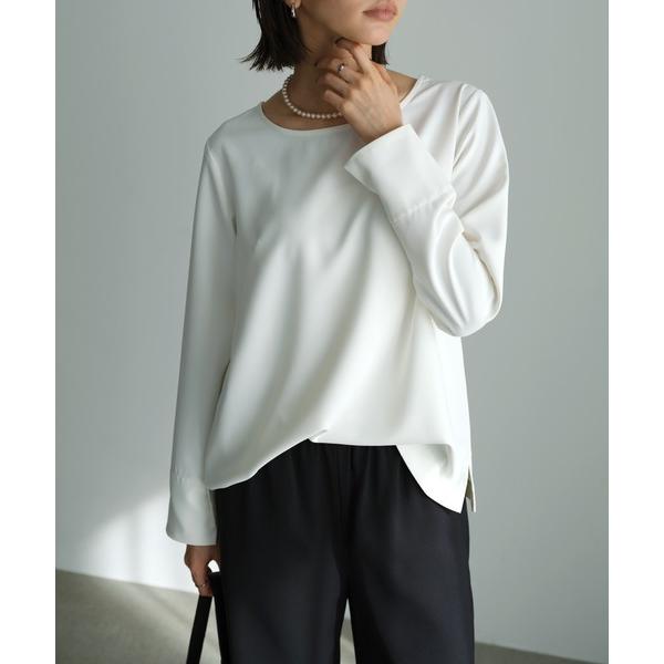 『タイムセール実施中』ZOZO問い合わせ番号:103667696ショップ:andme，アンドミーブランド:evernavy，エバーネイビー商品名:ダブルクロスTブラウスカテゴリ:トップス>シャツ/ブラウスブランド品番:8800049素...