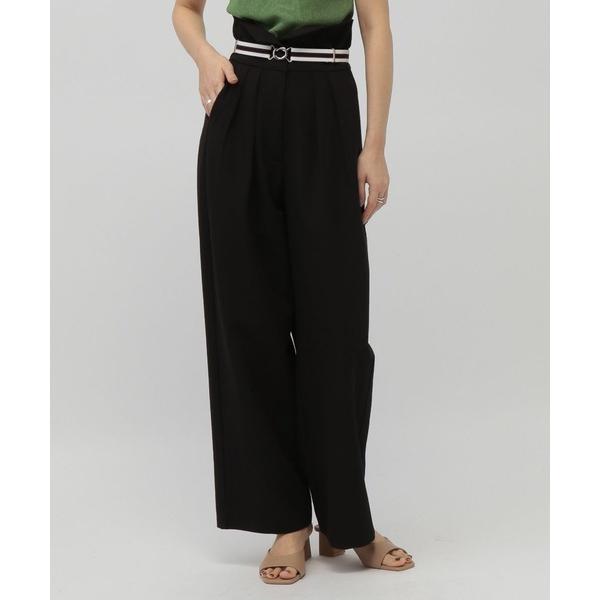 『セール実施中』参考価格：7，150円発売時期：2023年06月コンディション：S（新品同様）タグ付きの未使用、または新品同様のアイテム付属品：タグ参考商品名：SALOON(サルーン)/タックストレートパンツ参考品番：196362【商品に関...