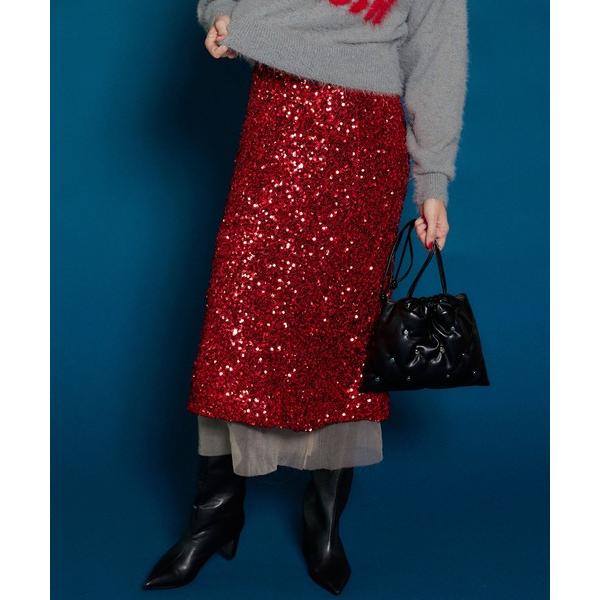 『タイムセール実施中』参考価格：17，930円発売時期：2023年09月コンディション：S（新品同様）タグ付きの未使用、または新品同様のアイテム付属品：タグ・インナー参考商品名：Multi Way Sequin Skirt /マルチウェイス...