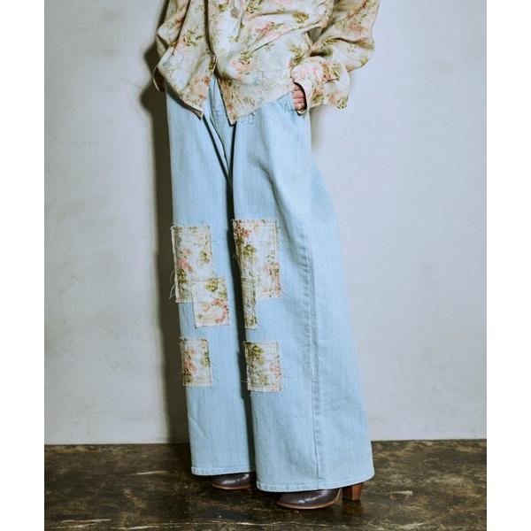 『セール実施中』参考価格：22，000円発売時期：2024年08月コンディション：A（使用感なし）数回使用した程度で使用感が感じられないアイテム参考商品名：花柄プリントパッチワークデニムパンツ参考品番：OPIZI0724013【商品に関する...