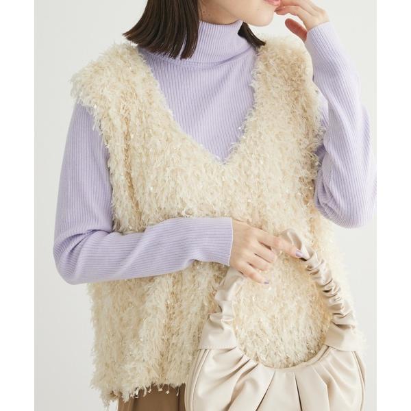 『タイムセール実施中』参考価格：5，940円発売時期：2023年12月コンディション：A（使用感なし）数回使用した程度で使用感が感じられないアイテム参考商品名：・SUGAR　SPOON　フェザーヤーンベスト参考品番：6P41L0X0130【...