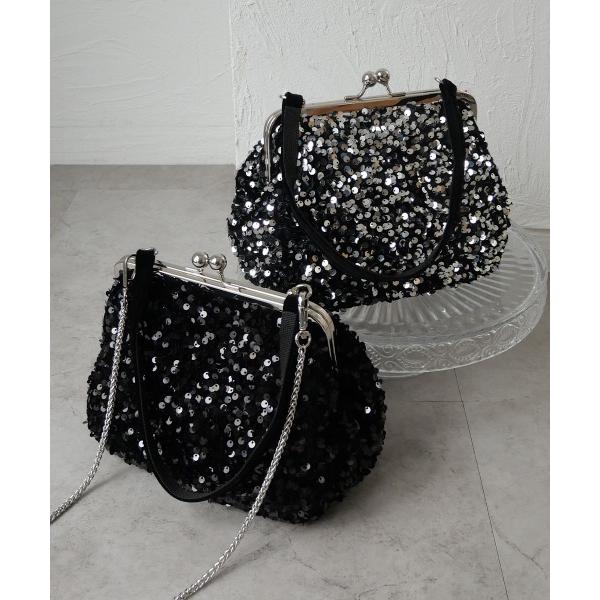 『セール実施中』参考価格：8，690円発売時期：2023年05月コンディション：B（目立つ使用感なし）使用感が少ない、または気にならないアイテム留め具：傷、汚れ付属品：タグ参考商品名：【CURIBISCUI】がまぐち スパンコール バッグ参...