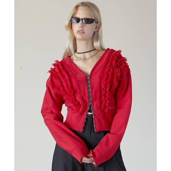 参考価格：24，200円発売時期：2024年12月コンディション：B（目立つ使用感なし）使用感が少ない、または気にならないアイテム全体的：汚れ参考商品名：フリルスウェットカーディガン / Frills Sweatshirt Cardigan...