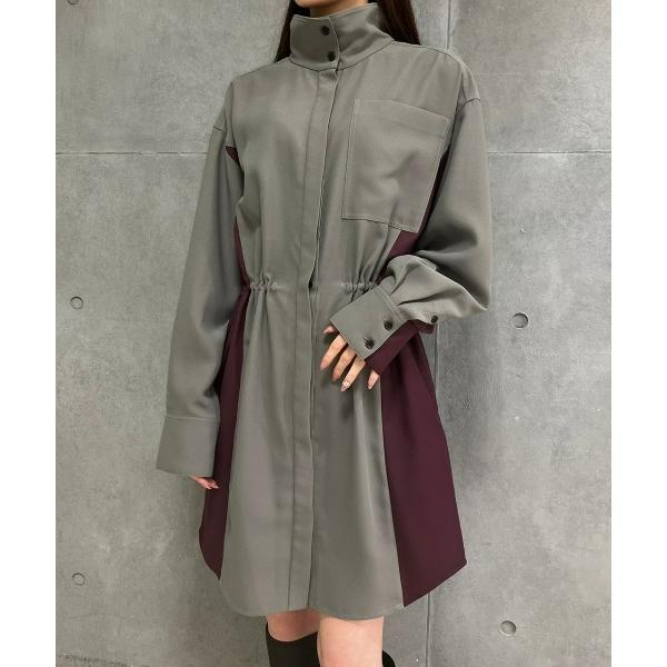 『タイムセール実施中』参考価格：30，800円発売時期：2022年09月コンディション：B（目立つ使用感なし）使用感が少ない、または気にならないアイテム脇：毛玉参考商品名：カラーブロックシャツドレス / Color Block Shirt ...