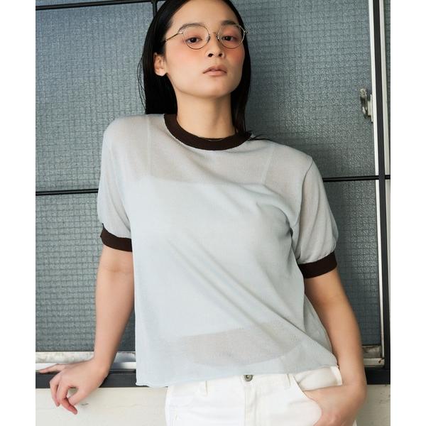 ZOZO問い合わせ番号:103693515ショップ:Abahouse Devinette，アバハウス　ドゥヴィネットブランド:NOMINE，ノミネ商品名:リンガー ニット Tシャツカテゴリ:トップス>Tシャツ/カットソーブランド品番:...