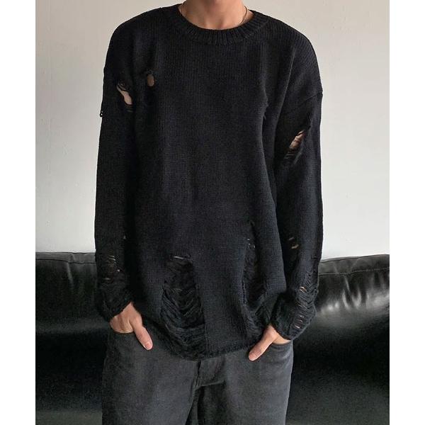 参考価格：3，300円発売時期：2023年11月コンディション：A（使用感なし）数回使用した程度で使用感が感じられないアイテム参考商品名：▲damage design knit/ダメージ デザイン ニット参考品番：【入荷禁止】19-24FW...