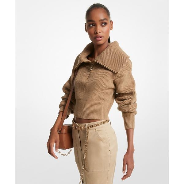 参考価格：58，300円発売時期：2023年09月コンディション：A（使用感なし）数回使用した程度で使用感が感じられないアイテム前身頃：ほつれ参考商品名：ウールブレンド ハーフジップ クロップド セーター参考品番：MF360N26V1121...