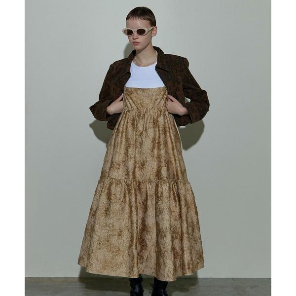 『セール実施中』参考価格：30，800円発売時期：2024年07月コンディション：A（使用感なし）数回使用した程度で使用感が感じられないアイテム参考商品名：2way Cut Fringe Jacquard Maxidresses/2WAYカ...