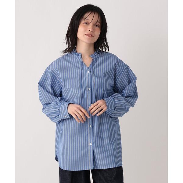 ZOZO問い合わせ番号:103704281ショップ:Afternoon Tea LIVING，アフタヌーンティー・リビングブランド:Afternoon Tea，アフタヌーンティー商品名:ストライプブロード襟フリルブラウスカテゴリ:トップス&...