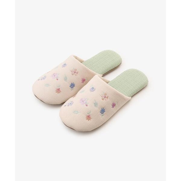 ZOZO問い合わせ番号:103704316ショップ:Afternoon Tea LIVING，アフタヌーンティー・リビングブランド:Afternoon Tea，アフタヌーンティー商品名:フラワー刺繍ルームシューズカテゴリ:インテリア>...