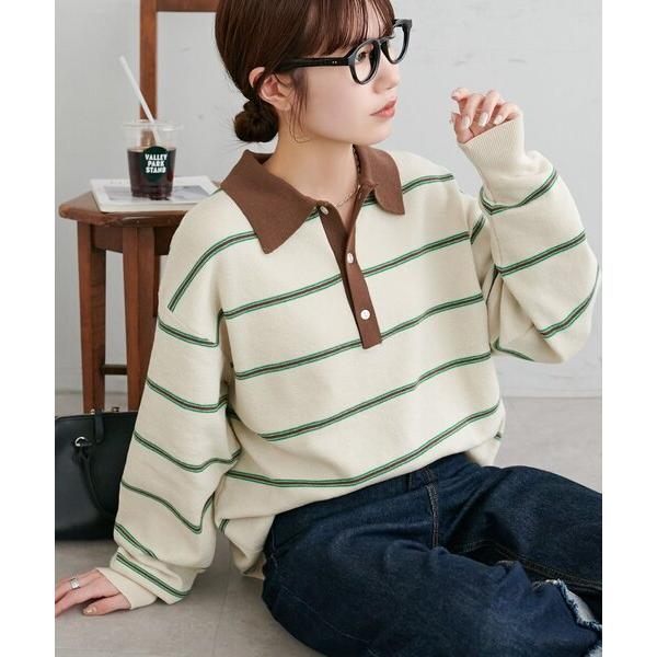 ZOZO問い合わせ番号:103704448ショップ:DISCOAT，ディスコートブランド:DISCOAT，ディスコート商品名:【Enlude】ランダムボーダーニットポロ《ユニセックス》カテゴリ:トップス>ニット/セーターブランド品番:...