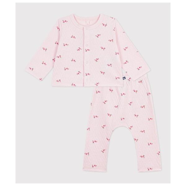 ZOZO問い合わせ番号:103704579ショップ:PETIT BATEAU，プチバトーブランド:PETIT BATEAU，プチバトー商品名:フラワープリント ベビー２点セットカテゴリ:トップス>カーディガン/ボレロブランド品番:A0...