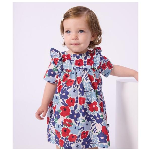 ZOZO問い合わせ番号:103704590ショップ:PETIT BATEAU，プチバトーブランド:PETIT BATEAU，プチバトー商品名:フラワープリントワンピース＆ブルマセットカテゴリ:ワンピース/ドレス>ワンピースブランド品番...