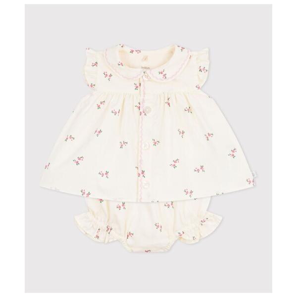 ZOZO問い合わせ番号:103704595ショップ:PETIT BATEAU，プチバトーブランド:PETIT BATEAU，プチバトー商品名:フラワープリント ベビー２点セットカテゴリ:トップス>シャツ/ブラウスブランド品番:A0FB...