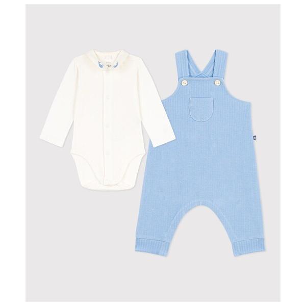 ※このアイテムは返品・交換対象外商品です。ZOZO問い合わせ番号:103704602ショップ:PETIT BATEAU，プチバトーブランド:PETIT BATEAU，プチバトー商品名:ベロア ベビー２点セットカテゴリ:ママ＆ベビー>ロ...