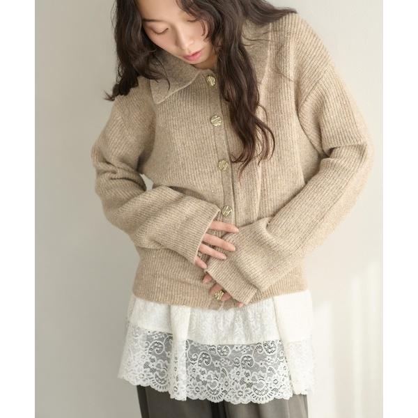 ZOZO問い合わせ番号:103704702ショップ:apres jour，アプレジュールブランド:apres jour clair，アプレジュールクレア商品名:【apres jour clair】スパンコールラメニットカーディガンカテゴリ:...