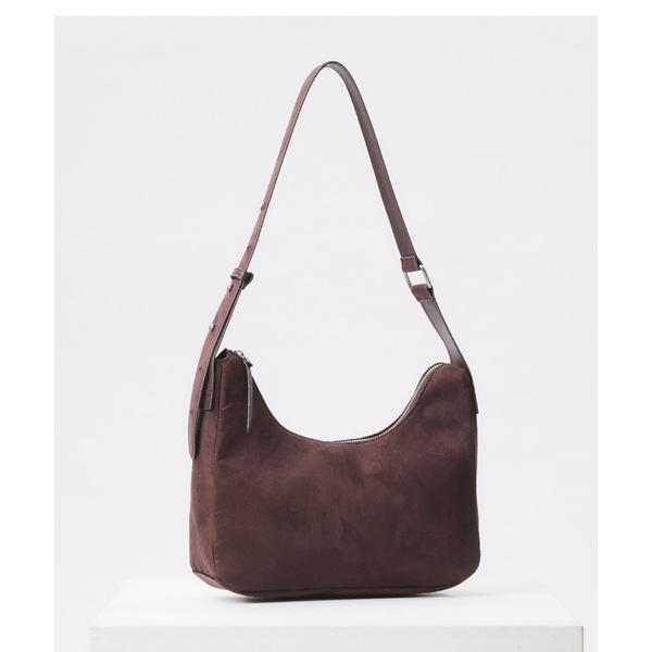 『タイムセール実施中』ZOZO問い合わせ番号:103704746ショップ:kutir，クティールブランド:Adoon plain，アドーンプレーン，kutir，クティール商品名:FAKE SUEDE HALF-MOON BAG / フェイク...