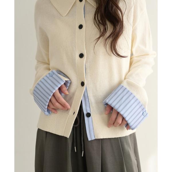 ZOZO問い合わせ番号:103704771ショップ:apres jour，アプレジュールブランド:apres jour clair，アプレジュールクレア商品名:【apres jour clair】ドッキングニットカーディガンカテゴリ:トップ...