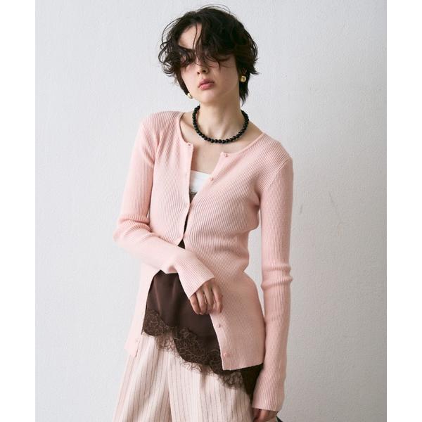 ZOZO問い合わせ番号:103705190ショップ:Avenue，アヴェニューブランド:Trish，トリッシュ商品名:前後2WAYリブ編みクルーネックカーディガンカテゴリ:トップス>カーディガン/ボレロブランド品番:313261-99...