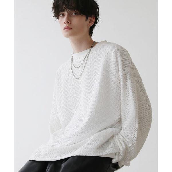 『セール実施中』参考価格：3，960円発売時期：2024年03月コンディション：C（やや使用感あり）使用感があり、やや気になる傷や汚れがあるアイテム全体的：保管上のにおいがします。参考商品名：ルーズシルエットシアーメッシュカットソー参考品番...