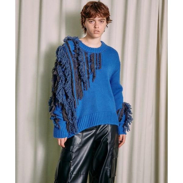 参考価格：18，920円発売時期：2023年10月コンディション：B（目立つ使用感なし）使用感が少ない、または気にならないアイテム全体的：毛玉参考商品名：Random Cut Fringe Knit/ランダムカットフリンジニット【MAISO...