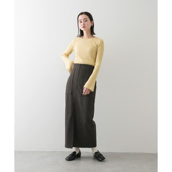 『セール実施中』参考価格：6，050円発売時期：2024年09月コンディション：A（使用感なし）数回使用した程度で使用感が感じられないアイテム参考商品名：ジャージーメルトンアウトポケットスカート参考品番：AA47-25S111【商品に関する...